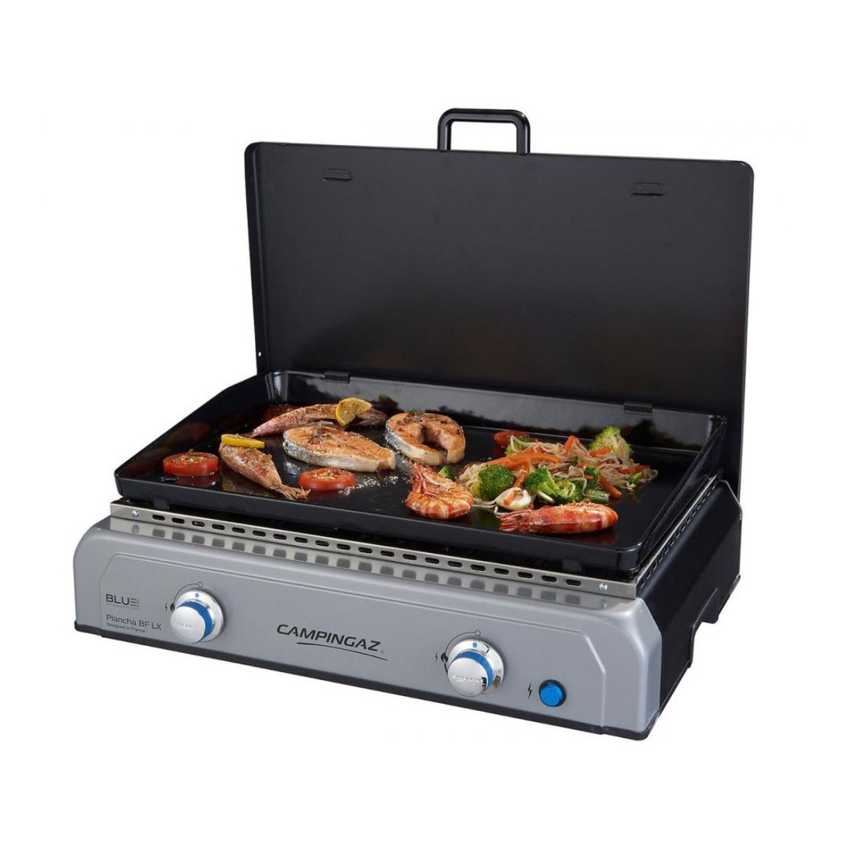 Plancha gaz Barbecue CAMPINGAZ BFLX 6KW Brûleurs Blue Flame Allumage électroniqu